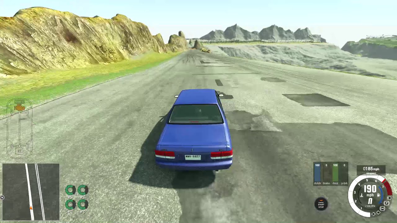 Trying To Survive "Downhill Madness" On Crash Hard 2.0 Map | BeamNG ...