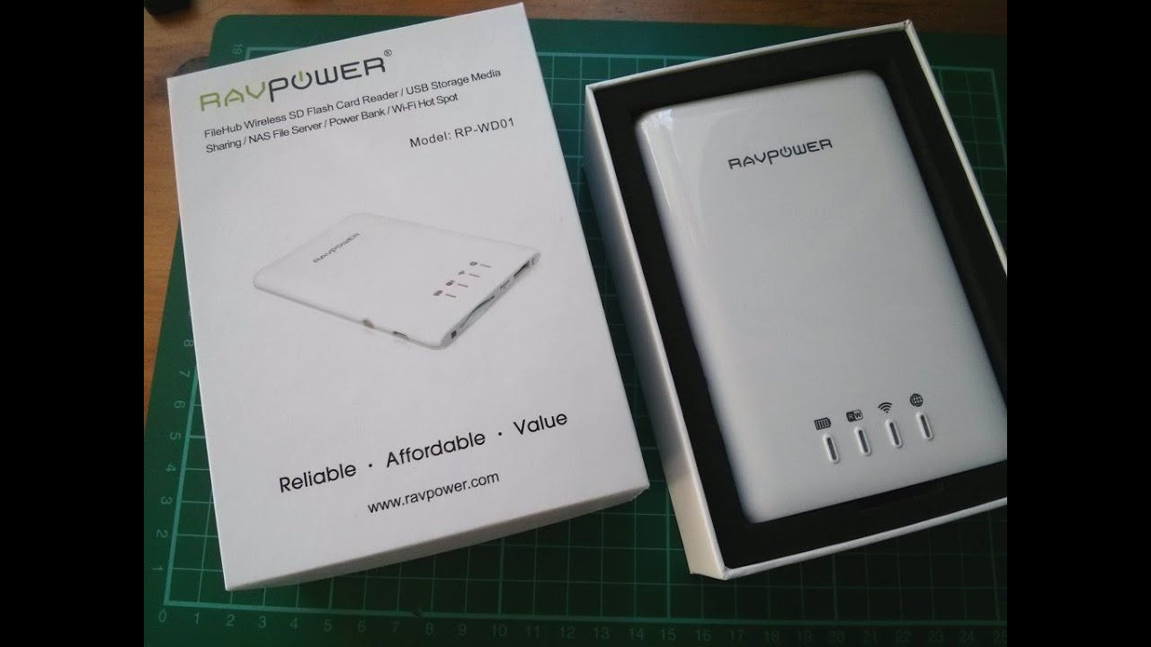 Review: Ravpower FileHub RP-WD01 - It's a Data Bank - YouTube