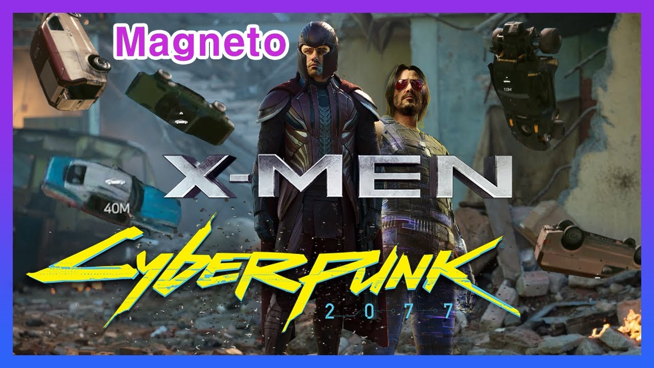 [Cyberpunk 2077] 차량(금속) 마음 대로 조종하기 (X-men Magneto) - YouTube