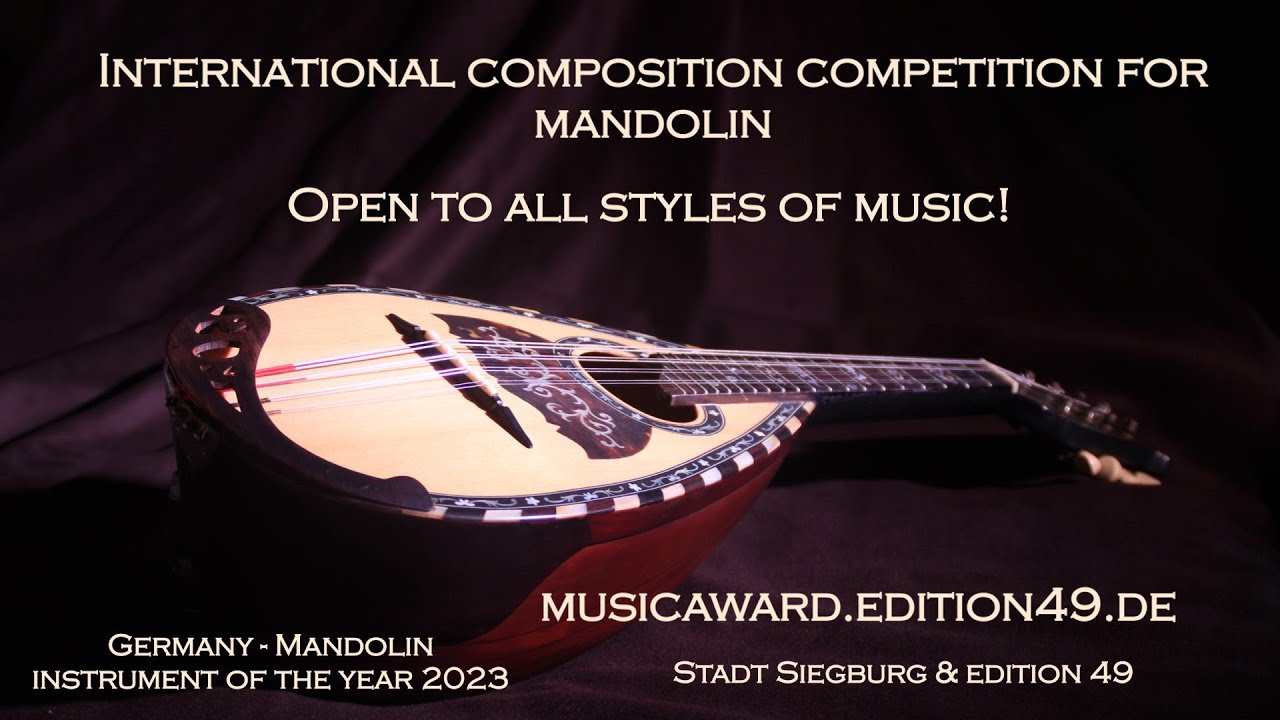 International Mandolin composition contest Kompositionswettbewerb 2023 ...