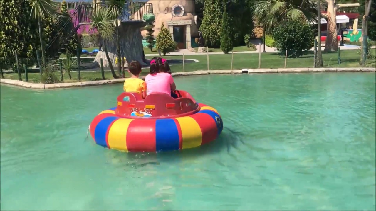 Water Playground Fun Pool Bumper Boat Kids Playtime Family Fun - YouTube