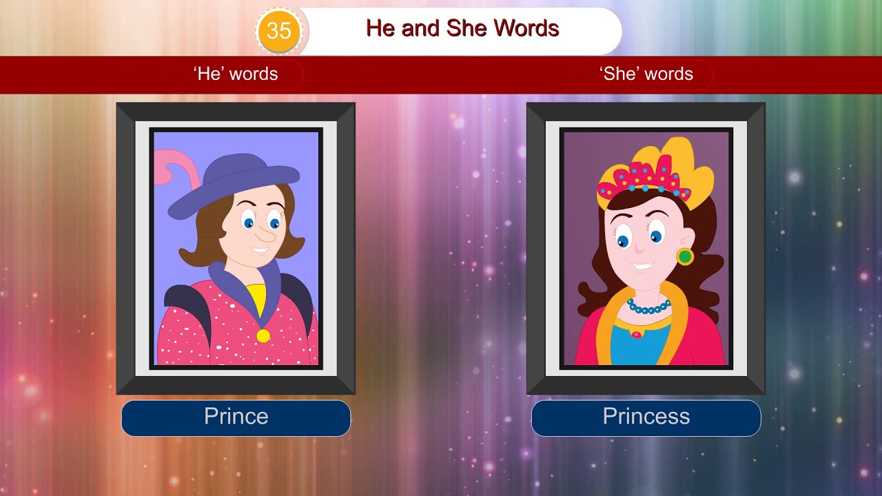 35 He and She Words - YouTube