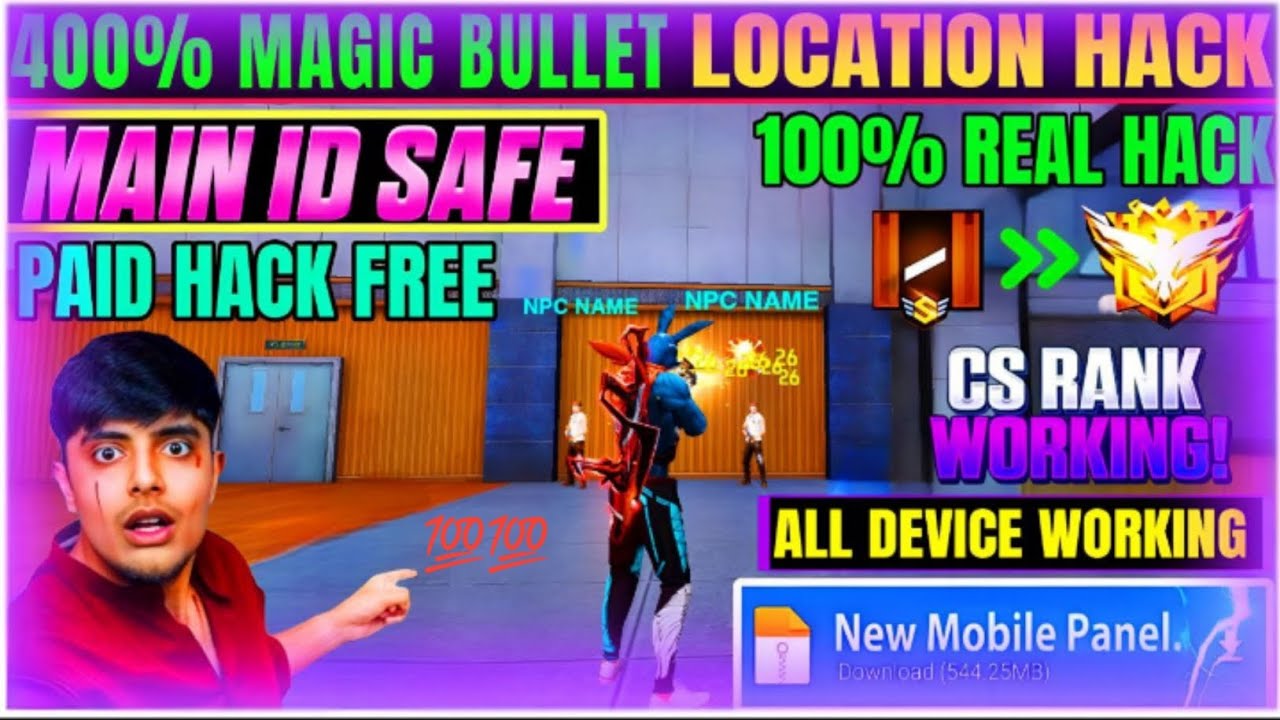 🎯400% MAGIC BULLET + LOCATION PANEL FREE FIRE MAX | OB47 FREE FIRE NEW ...