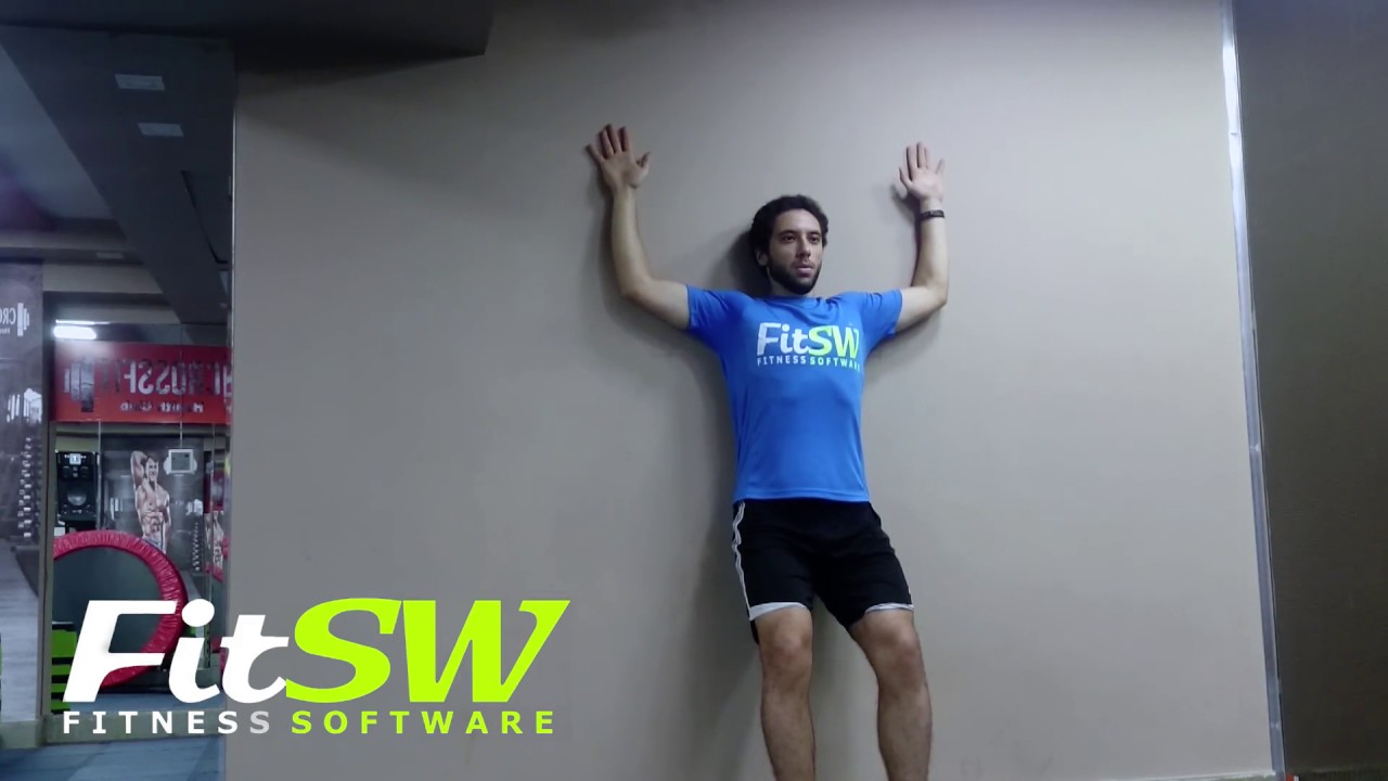 Wall Angel and Stretch: Exercise Demo How-to - YouTube