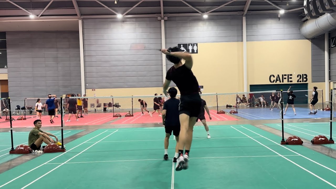 Badminton - Abel/Douglas VS Joronn/Augustine - YouTube