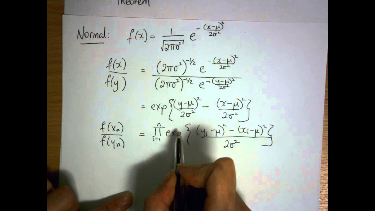 Minimal Sufficient Statistics for Normal (Gaussian) distribution - YouTube