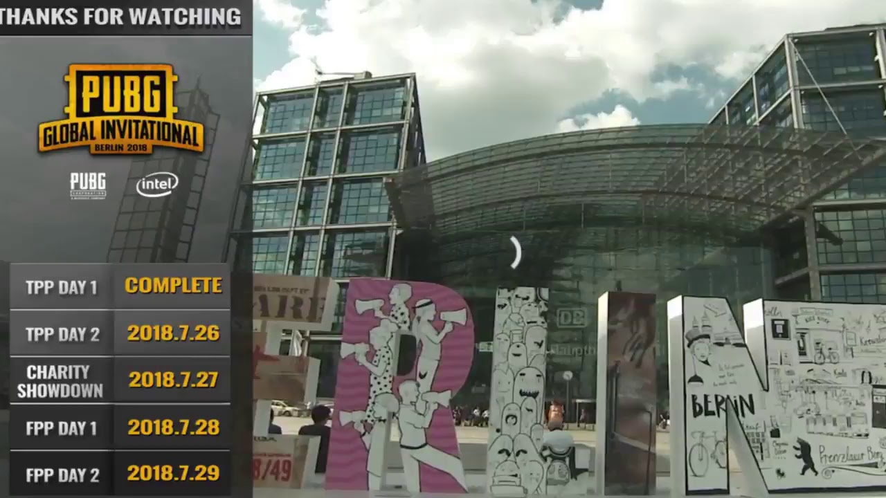 English PUBG Global Invitational (PGI) 2018 - Day 1 (TPP) - YouTube