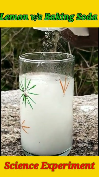 Lemon+Baking soda reaction .Amazing Science Experiment#shortsvide # ...