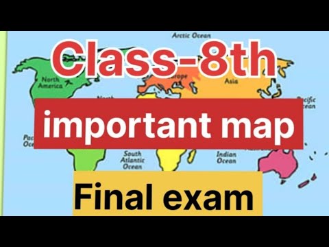 Last minute revision class 8 SST important map /ncert class 8th sst ...