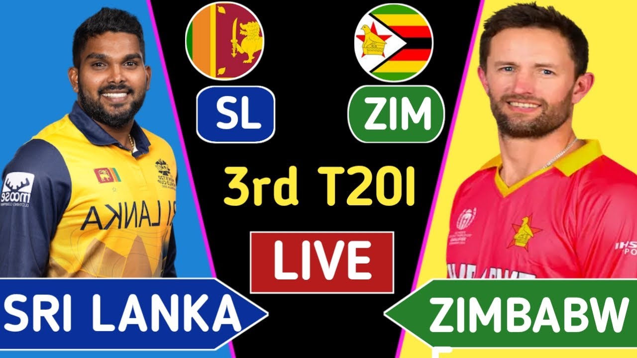 Sri Lanka vs Zimbabwe | SL vs ZIM | 3rd T20I Match OF Zimbabwe Tour of ...