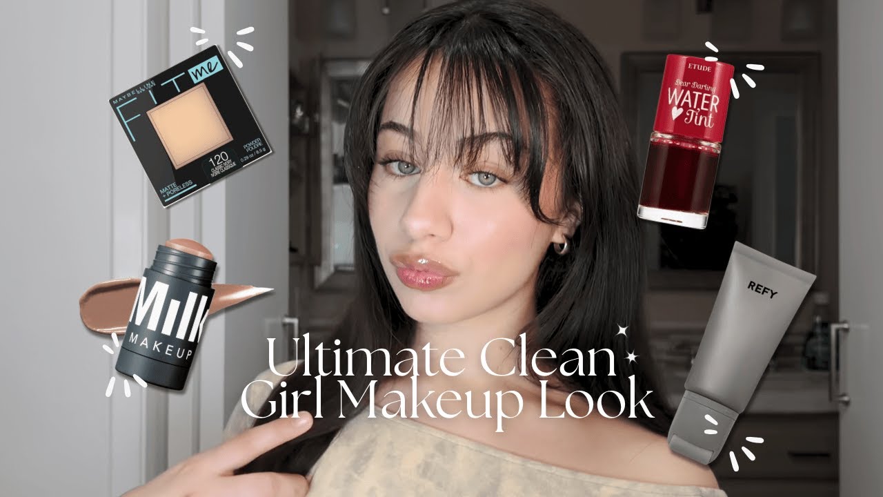 clean girl makeup look for beginners 🧼🫧 - YouTube