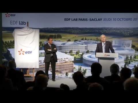 Lancement officiel du chantier EDF LAB à Saclay - YouTube