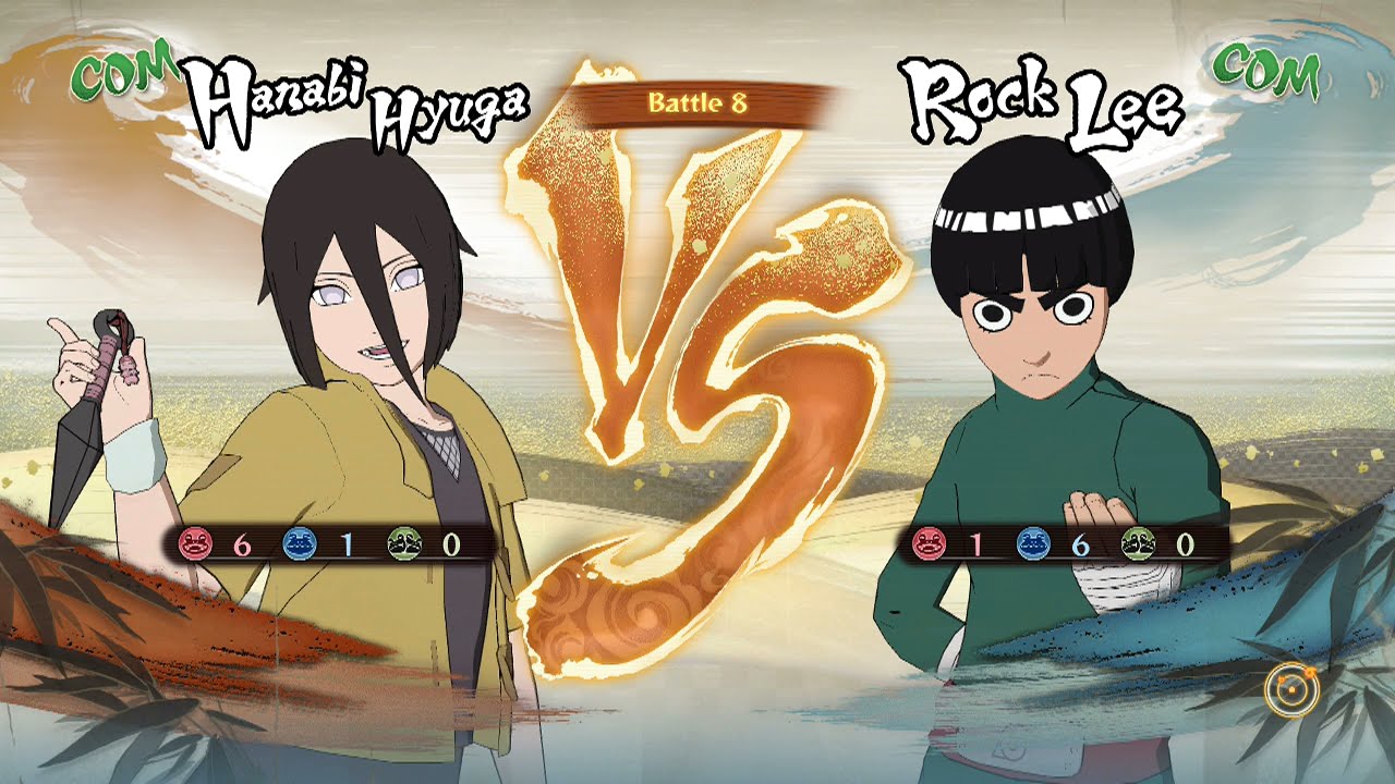 Naruto Shippuden: Ultimate Ninja Storm 4, Hanabi Hyuga VS Rock Lee ...