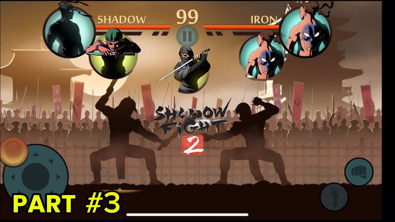 SHADOW FIGHT 2 GAMEPLAY #3 VERY HARD FIGHT - YouTube