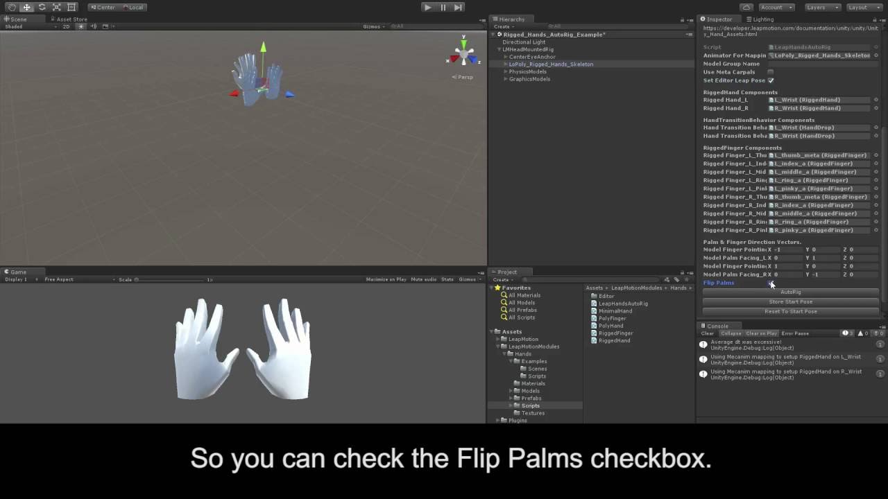 Bite-Size: How to AutoRig FBX Hand Assets (with Mancanim Humaniod) in ...