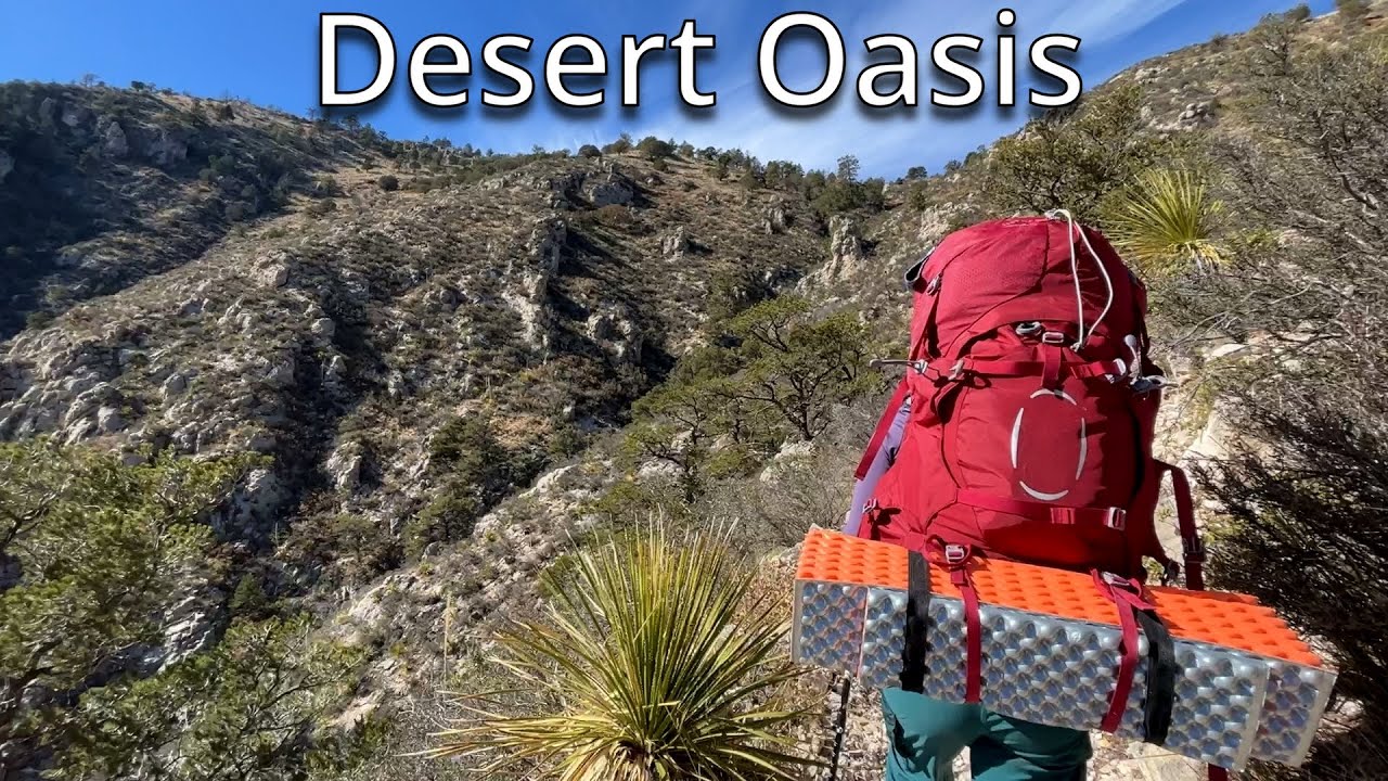 Hiking Desert Back Country (pt 1, 30 mile backpacking loop) - YouTube