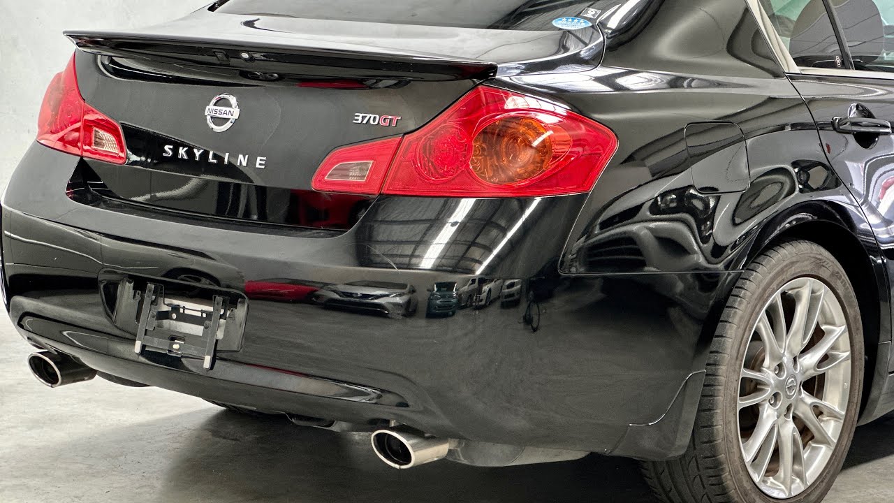 2009 NISSAN SKYLINE SEDAN 370GT 6IMPS - YouTube