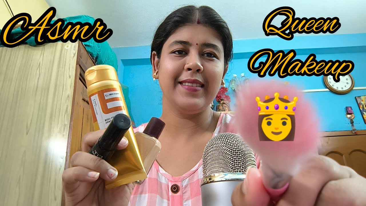 ASMR || Doing your Queen makeup (personal attention) 👸👑💄 - YouTube