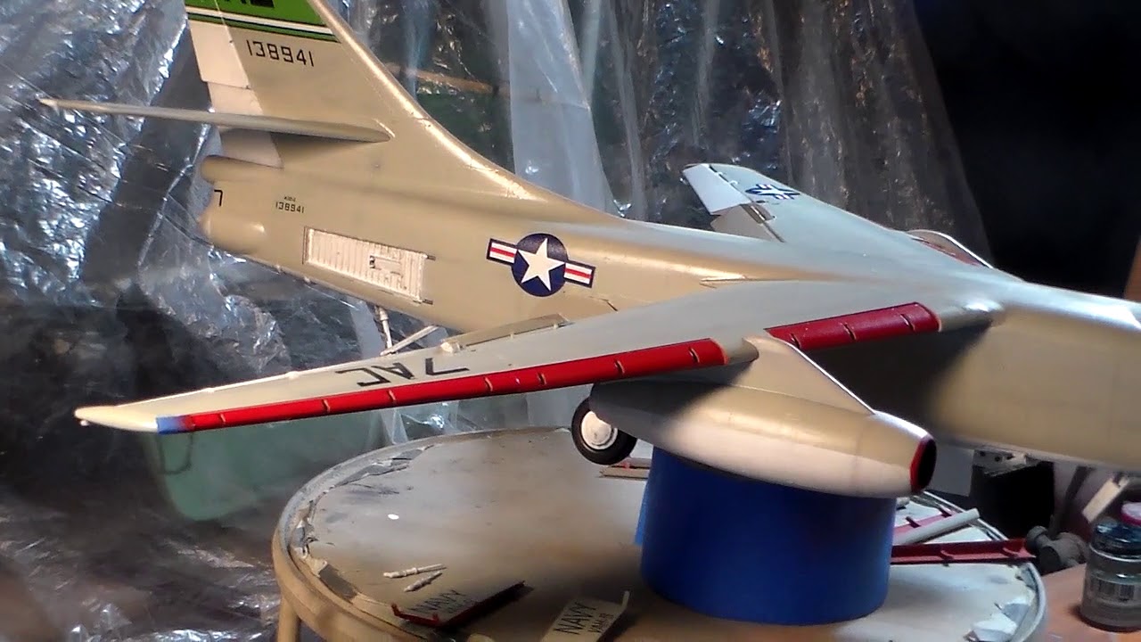 Trumpeter A3D Skywarrior Video 4 - YouTube