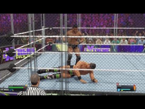 Buzzsaw VS The Miz Intercontinental championship cage match Part 1 ...