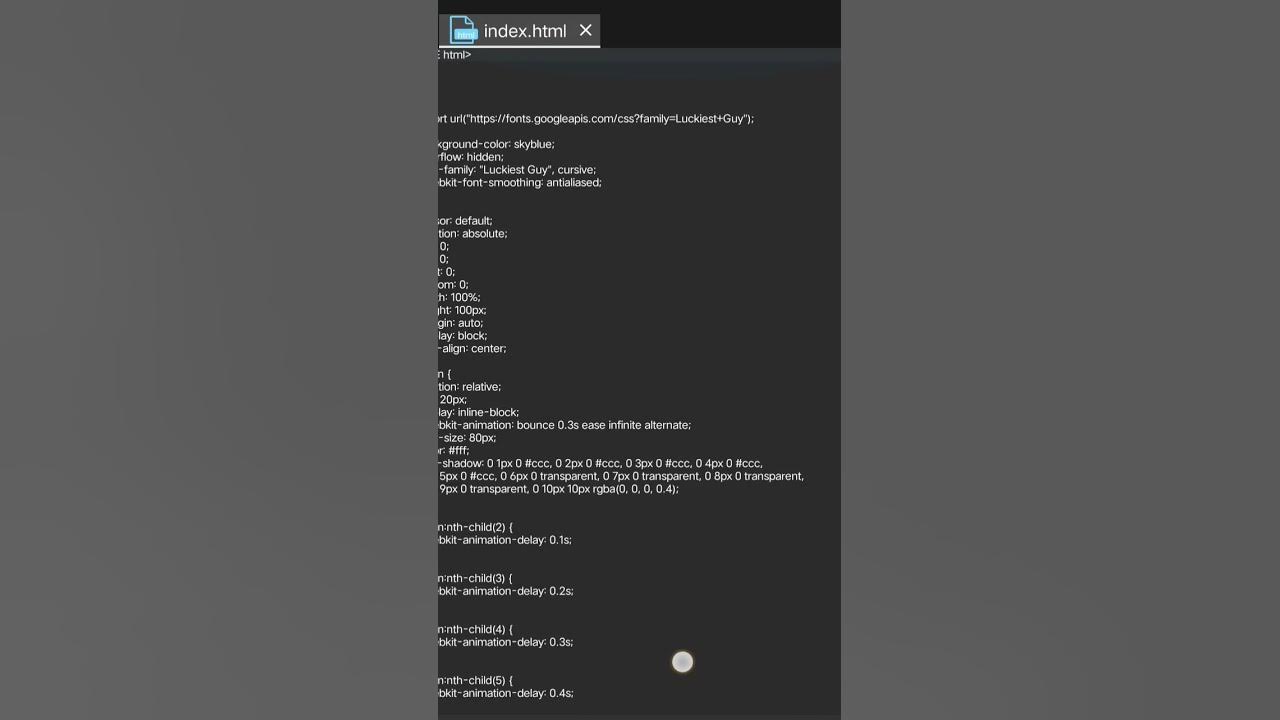 Jumping Text Htmlcss Yash16552 Youtube