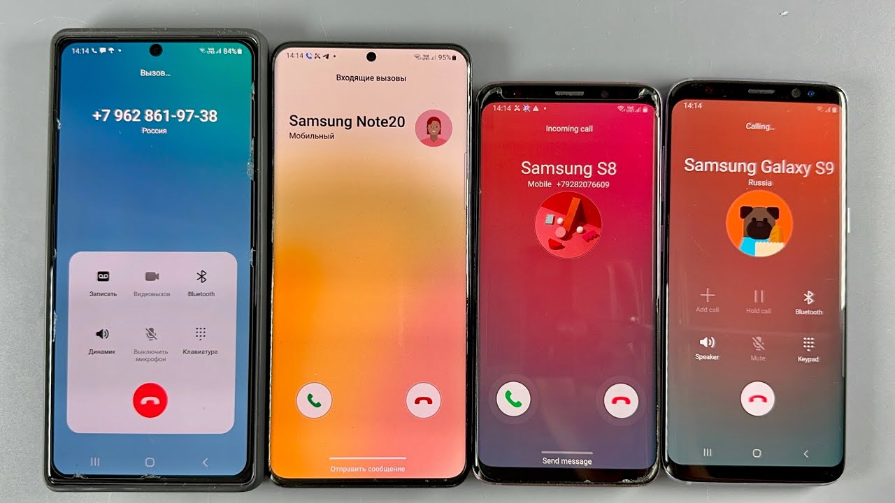 Incoming Call Samsung Galaxy Note 20 + Samsung Galaxy S20 Plus + S9 ...