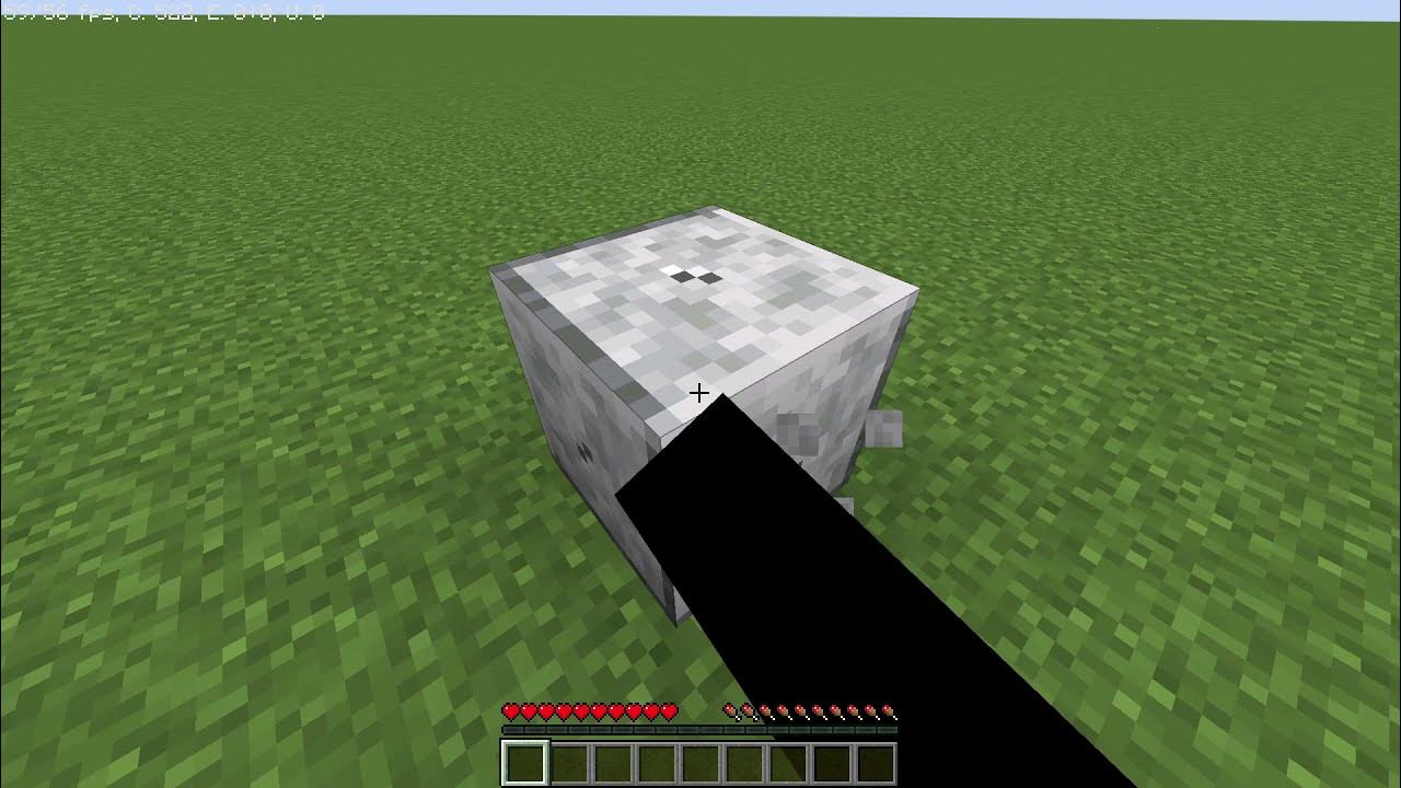 Minecraft how to break Polished Diorite - YouTube