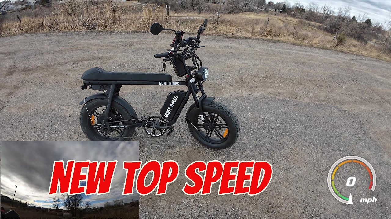 60V Goat Power Bikes Power Goat ride and unexpected new top speed - YouTube