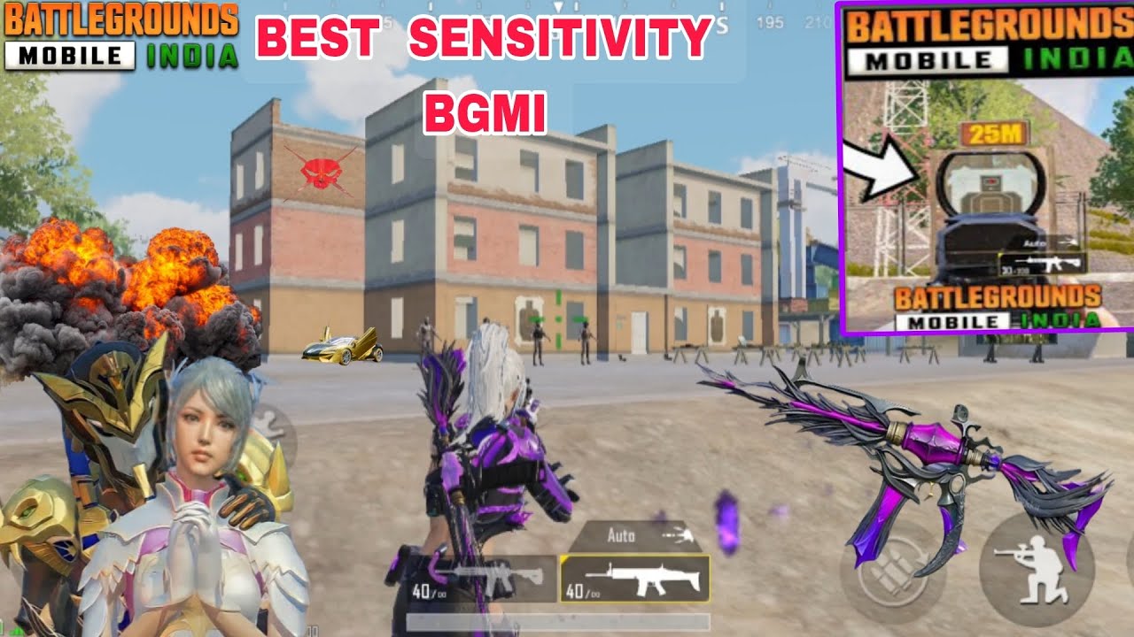 bgmi best sensitive 6x scope | bgmi best 3 finger setting sensitivity # ...