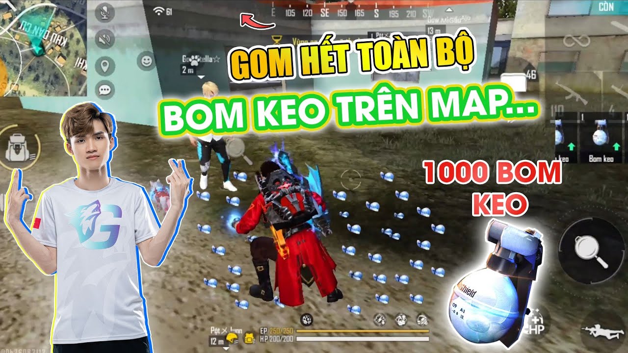 [Free Fire] Gao Bạc Thử Thách Lượm Hết Toàn Bộ Bom Keo Trên Map Liệu Sẽ ...