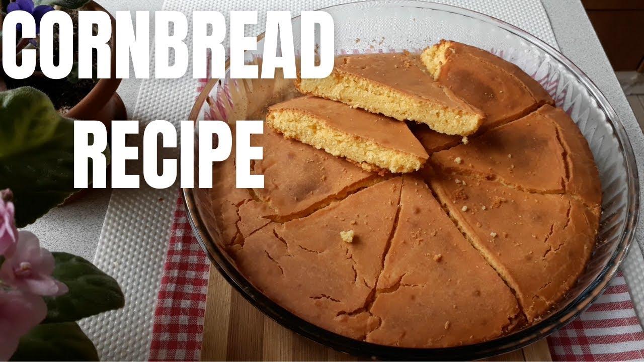 Delicious Corn Flour Bread. Easy and Less Ingredients Cornbread Recipe ...