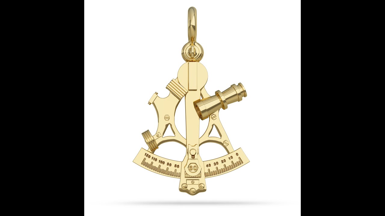 Navigational Sextant Pendant by Nautical Treasure Jewelry - YouTube