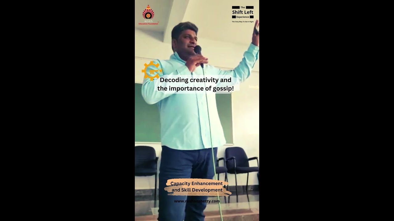 Transformation Masterclass - Alva's Institute of Engineering and Technology - Roshan Shetty ...