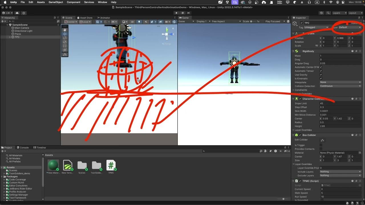 GameDevBootCamp116 How to make a third person controller PART 4 - YouTube