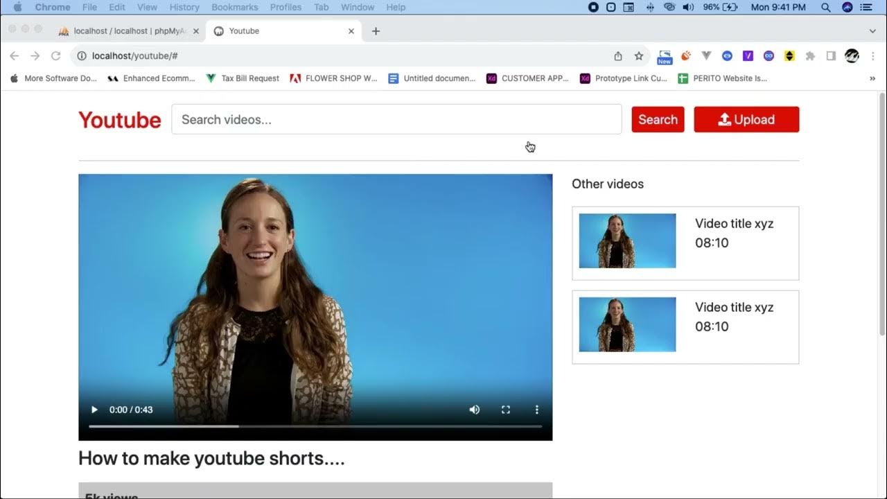 PHP Youtube App Clone (Part 2 video upload and storing data in mysql) - YouTube