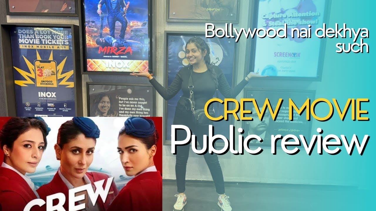 Crew moive review / main to fan ho gayi 😜/#youtube #moive #crew - YouTube
