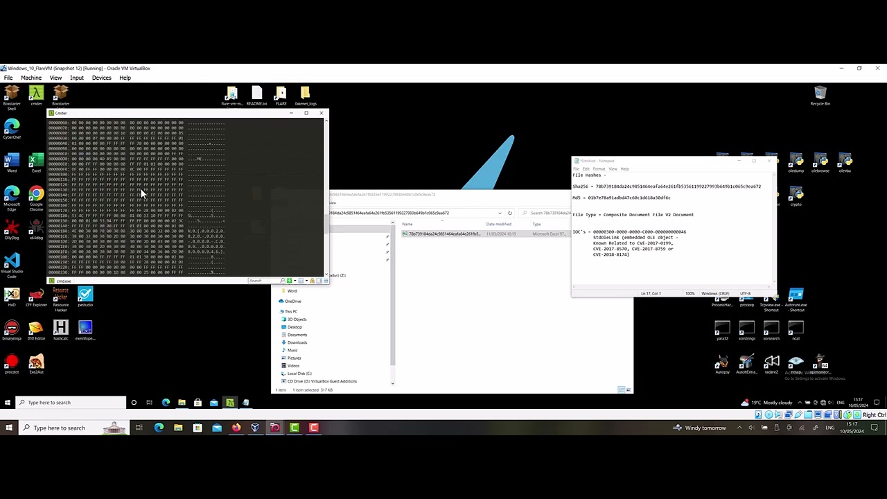 Malicious Document Analysis Excel Sample #2 - YouTube