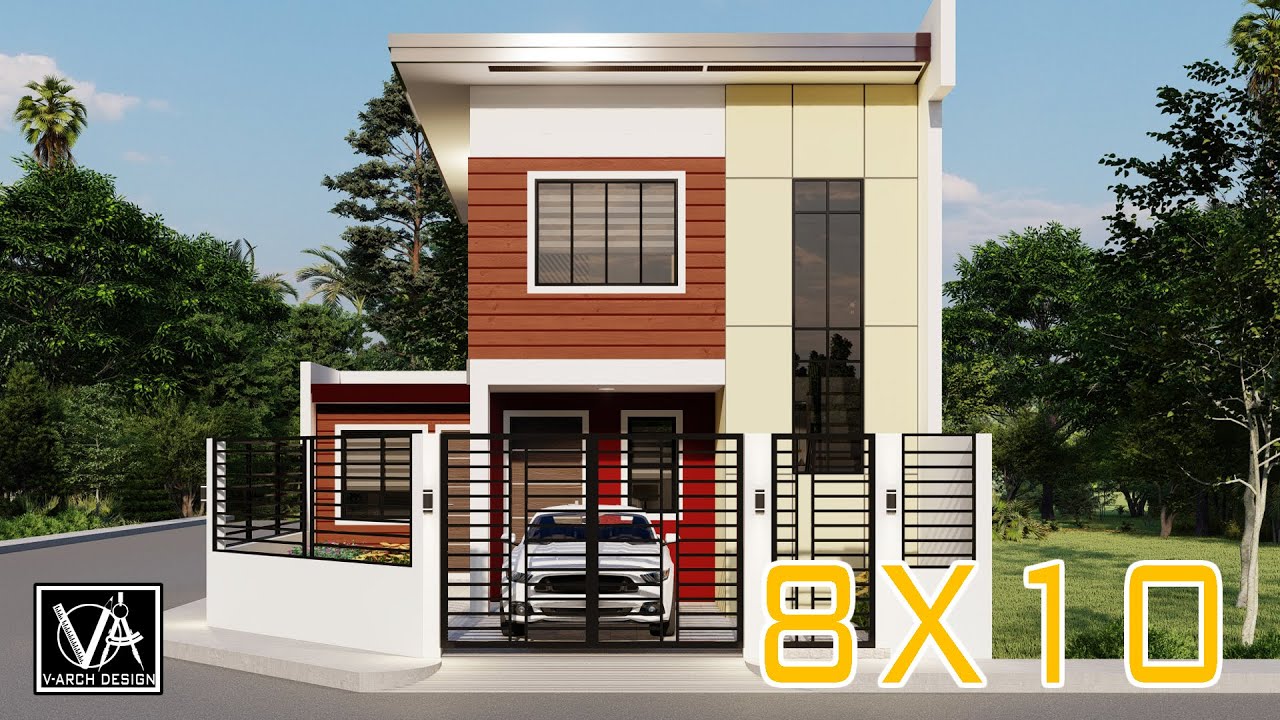 2 Storey House Design 80 Sqm - YouTube