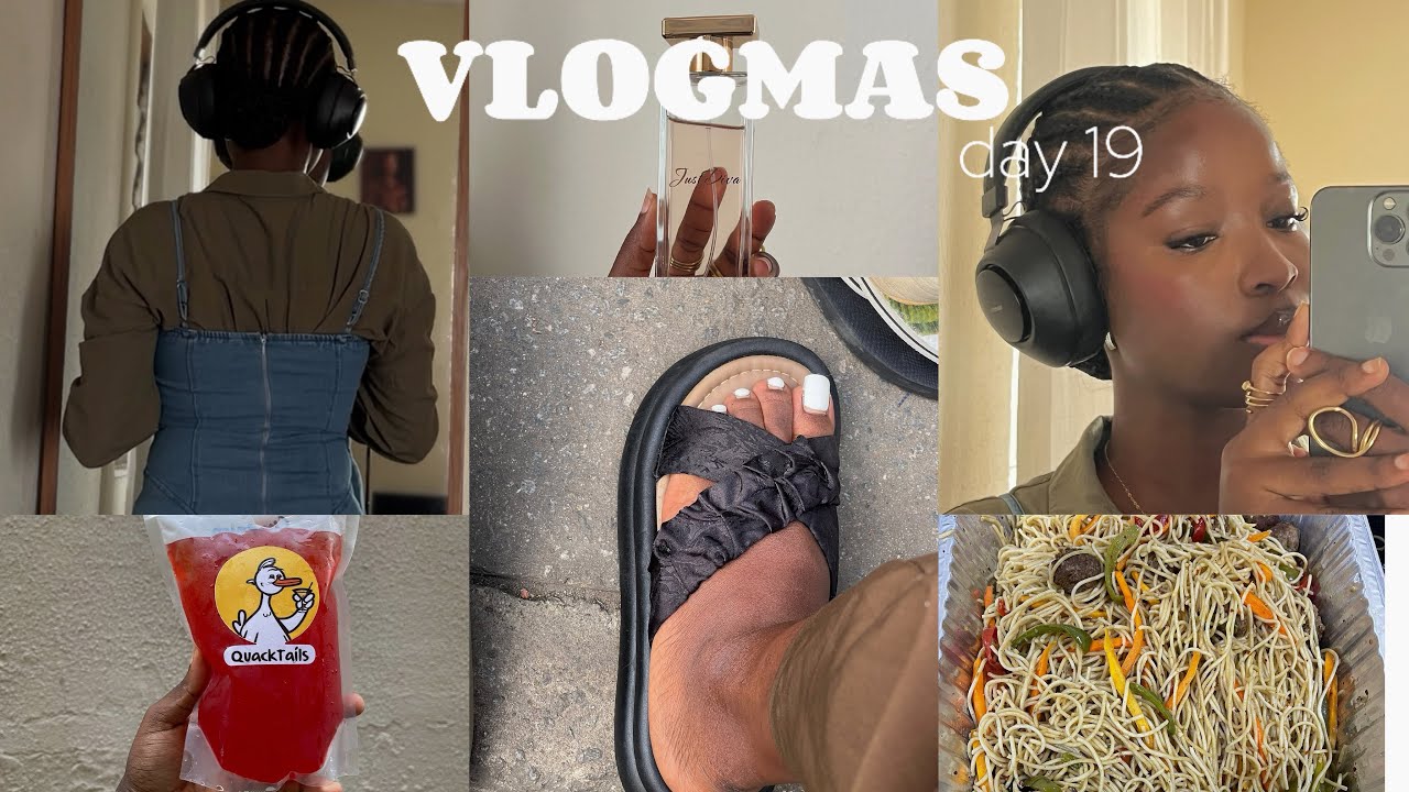 VLOGMAS Day 19| Work with a client, New stuff, office end of the party ...