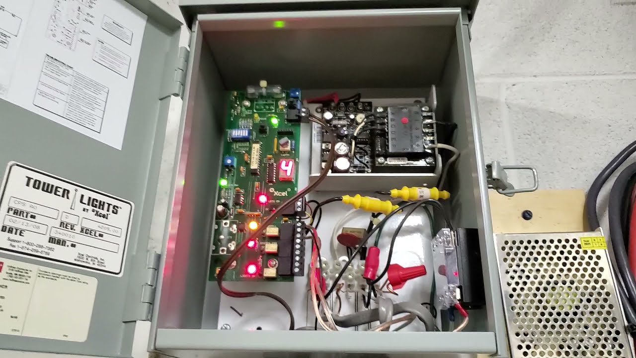 Excel Tower Lighting Controller Installed and Fully Operational - YouTube