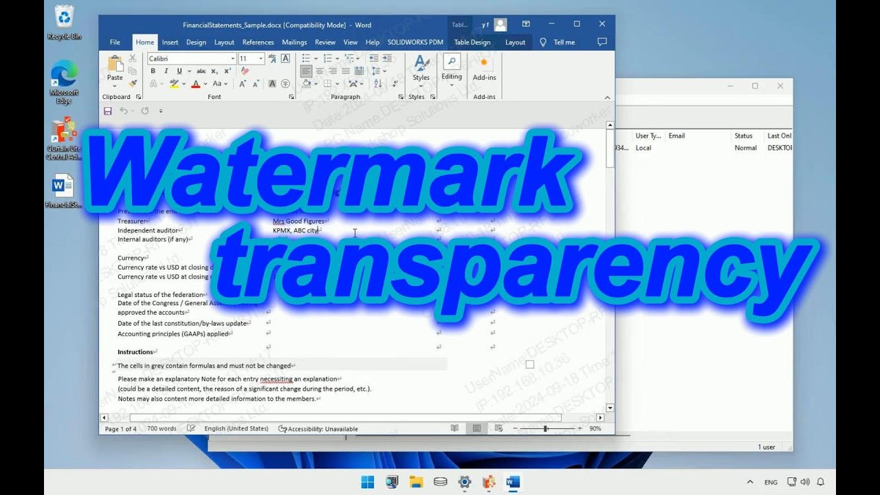 Curtain MonGuard How to set watermark transparency on Windows 11 ...