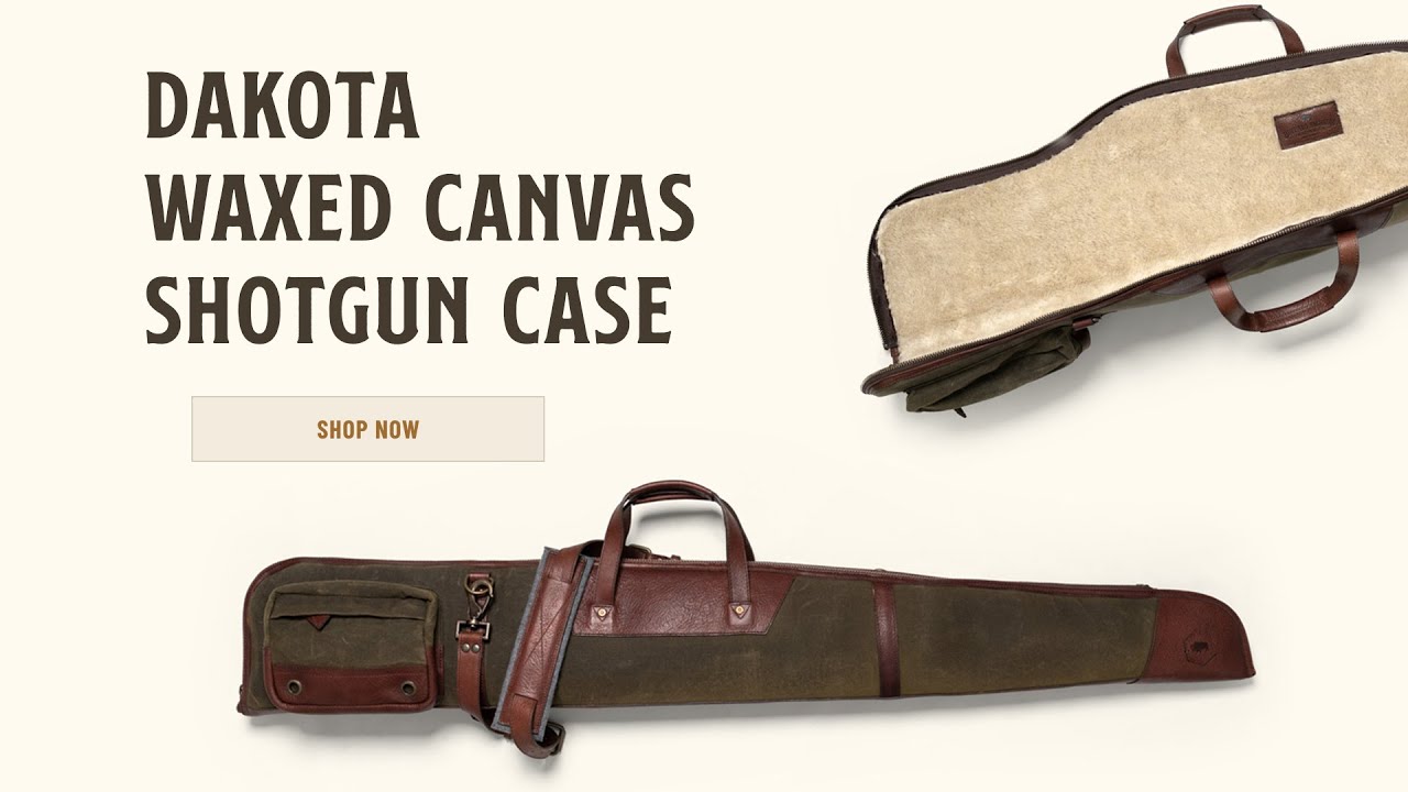 Dakota Waxed Canvas Shotgun Case | Hands On Buffalo Jackson - YouTube