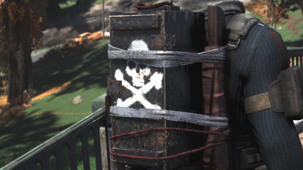 Fallout 76 Skull Box Backpack Atomic Shop Item Showcase - YouTube