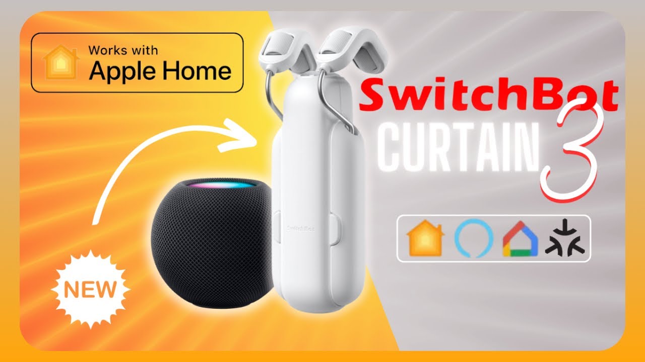 SwitchBot Curtain 3: Full Review & Apple Home Automations - YouTube