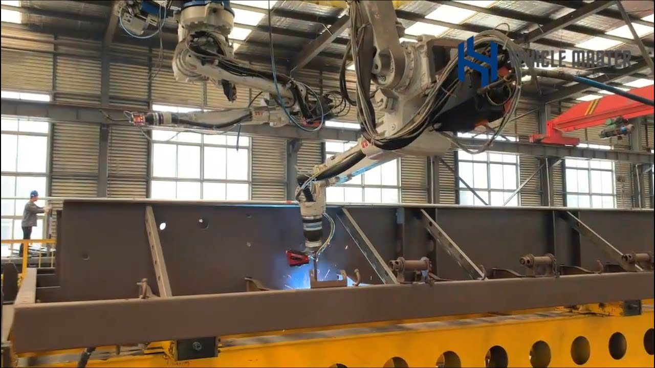 Semi Trailer Manufacturing Factory Robot Welding - Vehicle Master - YouTube