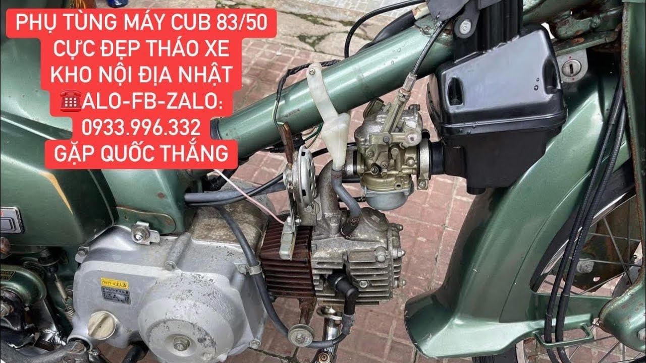 🔃 ĐÃ BÁN 🧨 Rã phụ tùng Máy CUB 83/50 CỰC ĐẸP Tháo xe kho Nội Địa Nhật ...