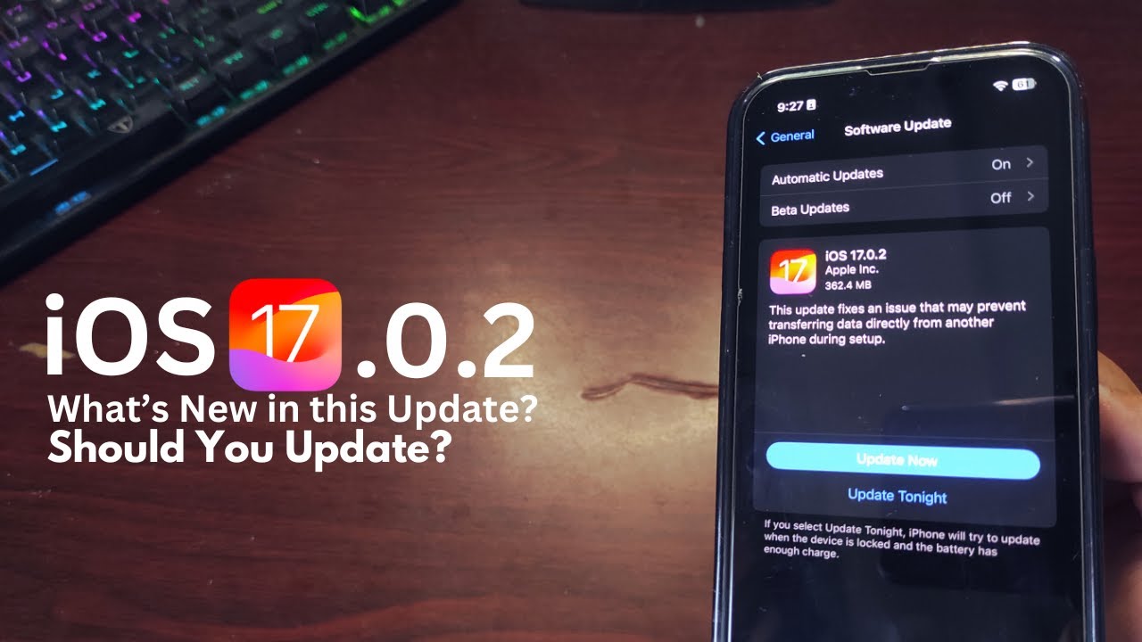 iOS 17.0.2 is Out! What's New? Should You Update? | The iOS Guy - YouTube