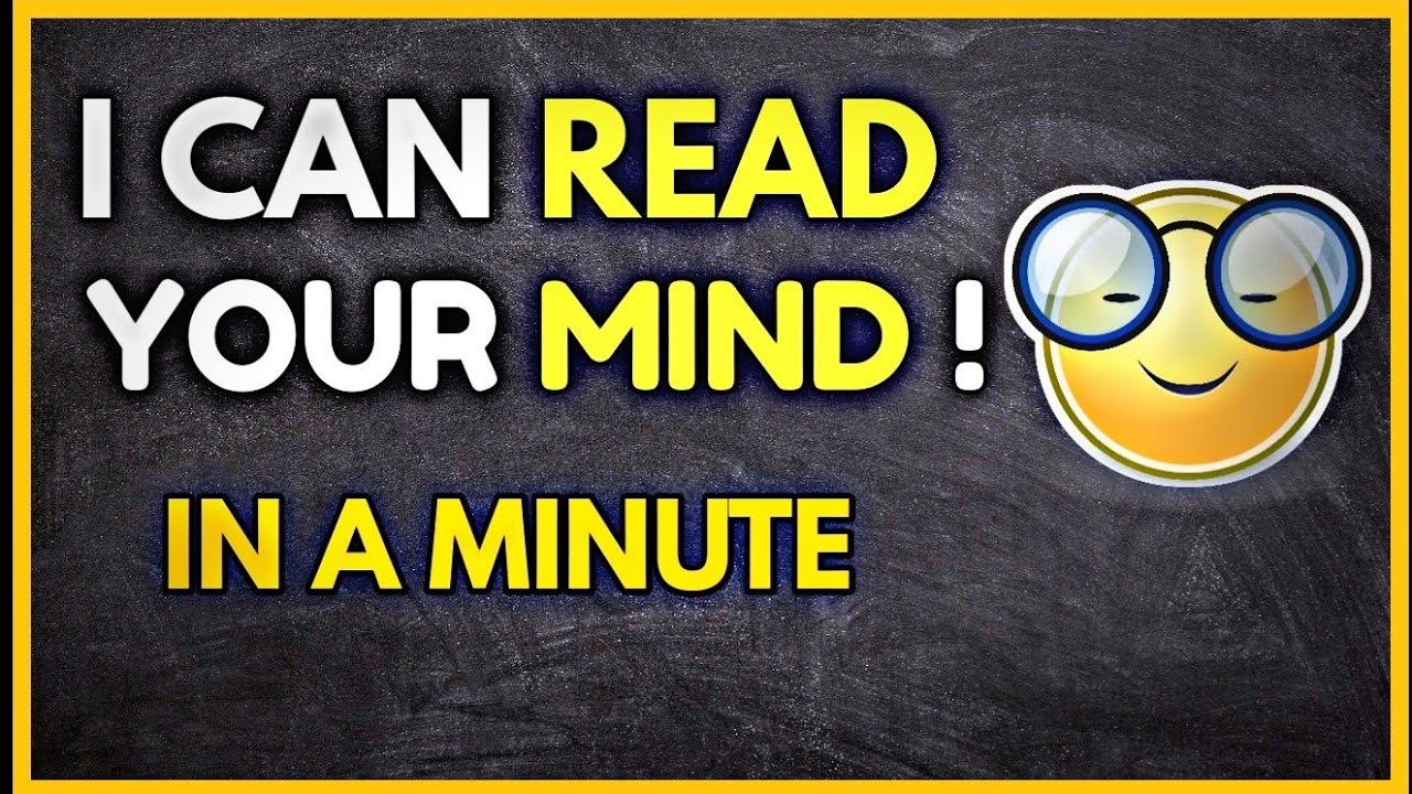 I Can Read your Mind in a Minute ! - YouTube