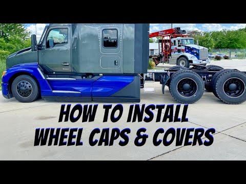 How to Install Wheel cover on your semi - YouTube