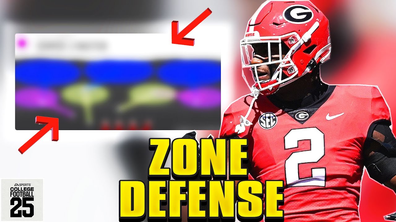 EA College Football 25 Easy Lockdown Zone Defense!3-3-5 Zone Defense ...